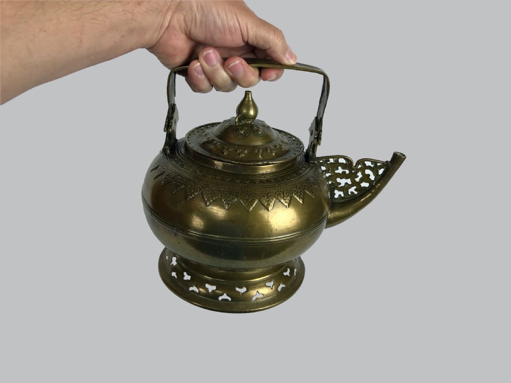 A Cast Brass Islamic Hand Washing Kettle: Malay People, Sumatra - Late ...